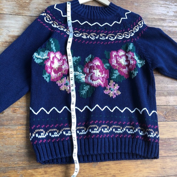 Vintage | Sweaters | Vintage Floral Sweater | Poshmark